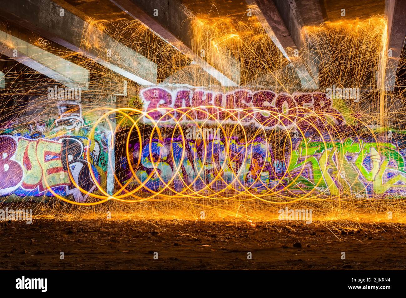 Bridge graffiti drawing hi-res stock photography and images - Alamy