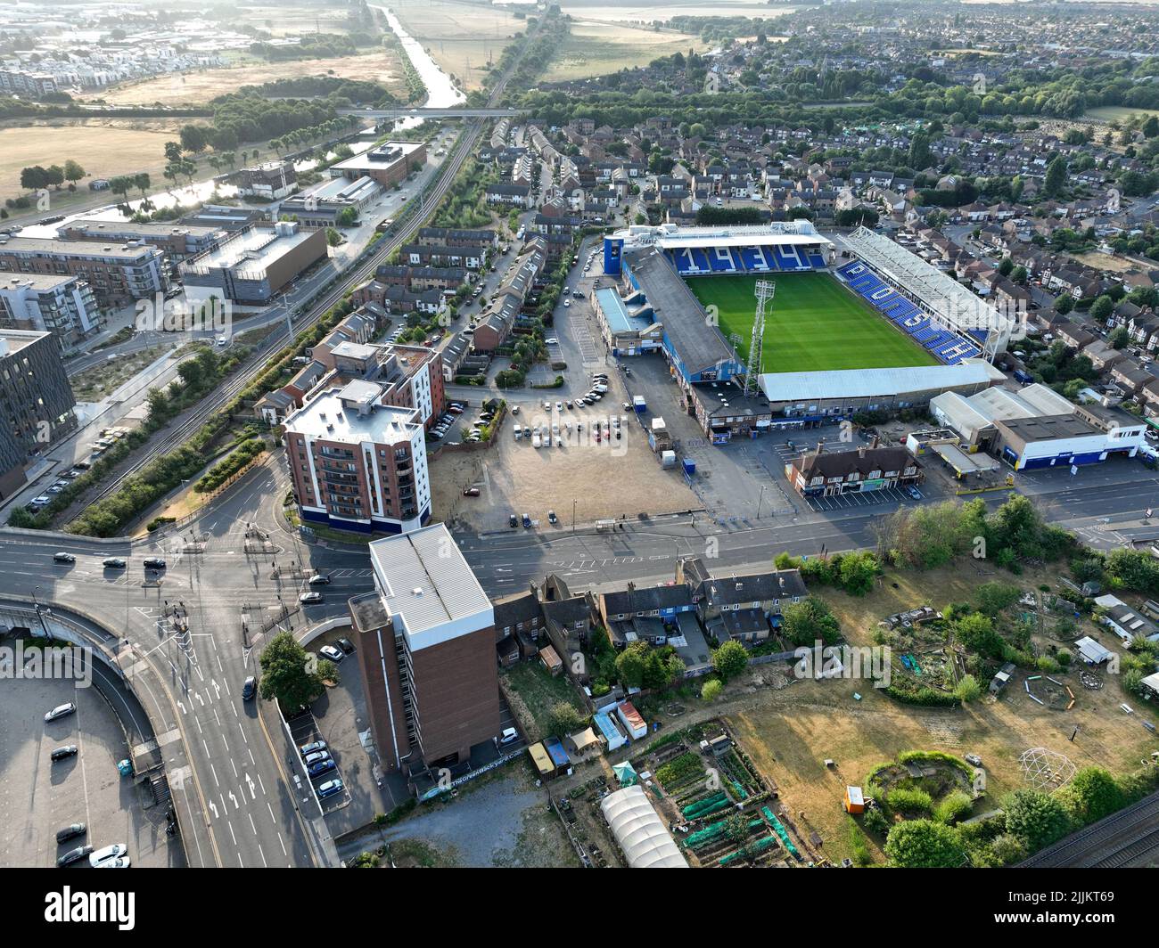 Peterborough united stadium hi-res stock photography and images - Alamy
