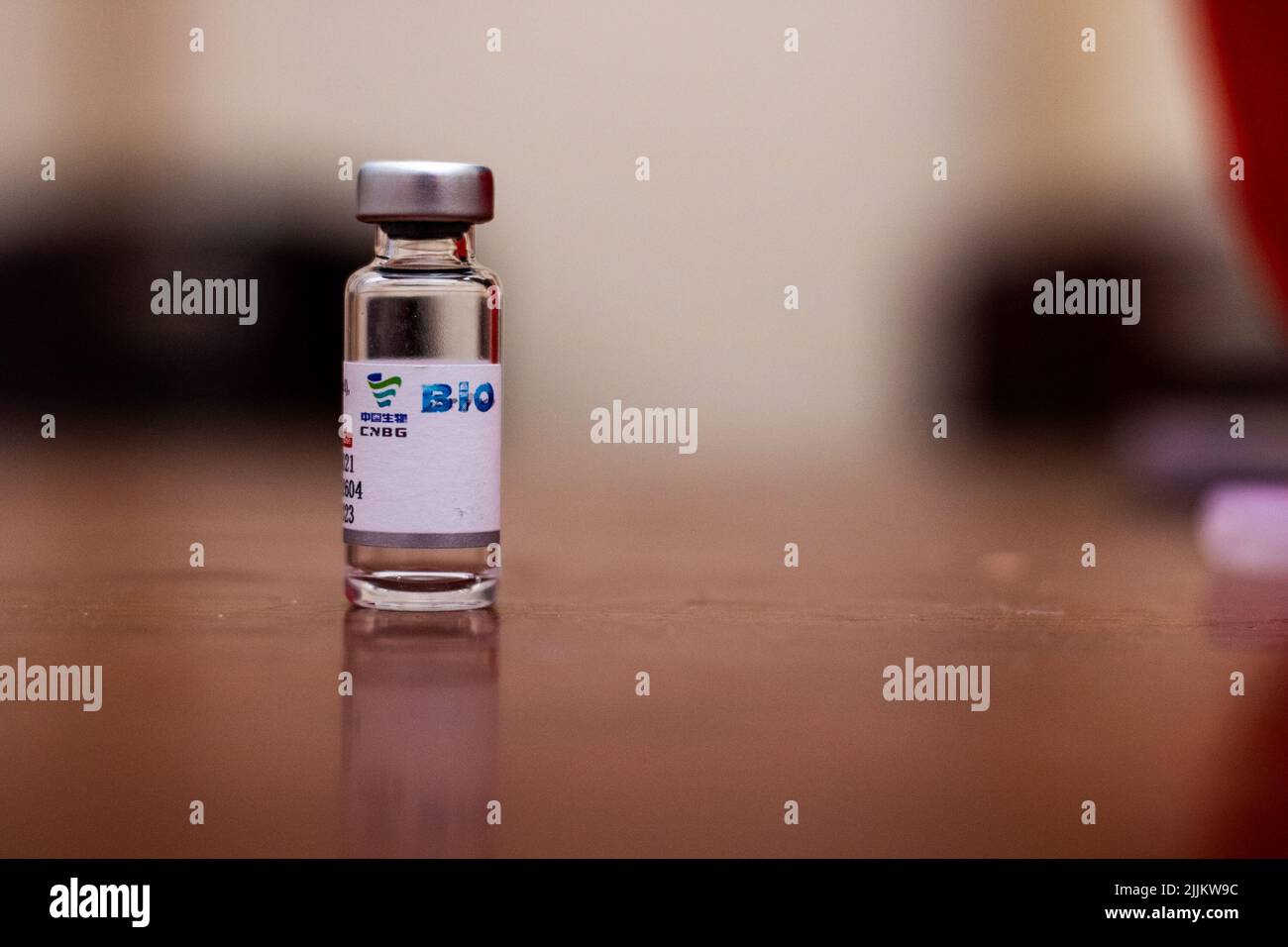 A vial of Vero cell Covid19 vaccine from Sinopharm, China - National ...