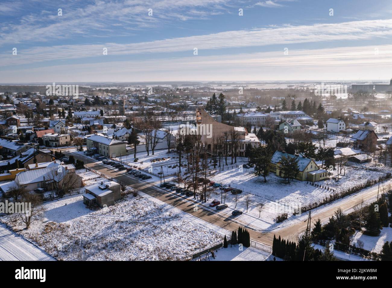 Street village poland aerial hi-res stock photography and images - Alamy