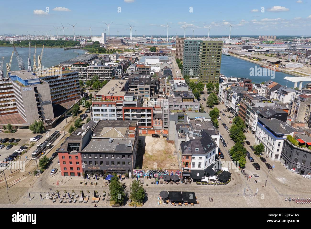 Antwerpen Hafen, Eilandje // Antwerp, Harbour, Eilandje Stock Photo - Alamy
