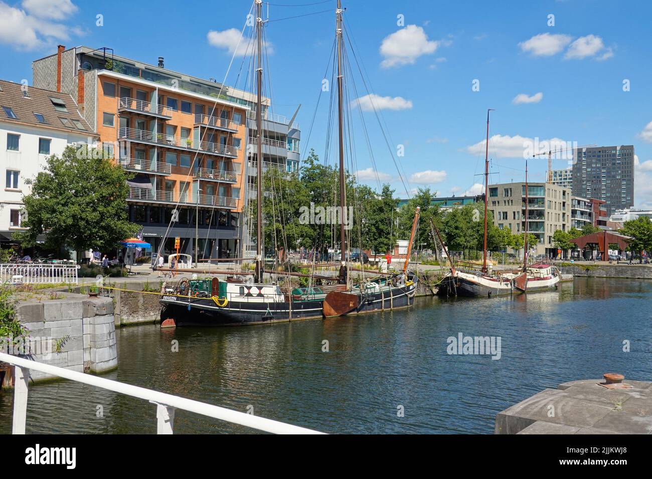 Antwerpen Hafen, Eilandje, Willemdok // Antwerp, Harbour, Eilandje ...