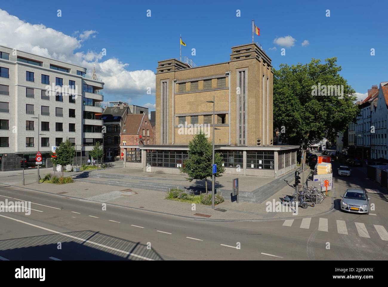Antwerpen, Tunnel unter der Schelde // Antwerp, Schelde Tunnel Stock ...
