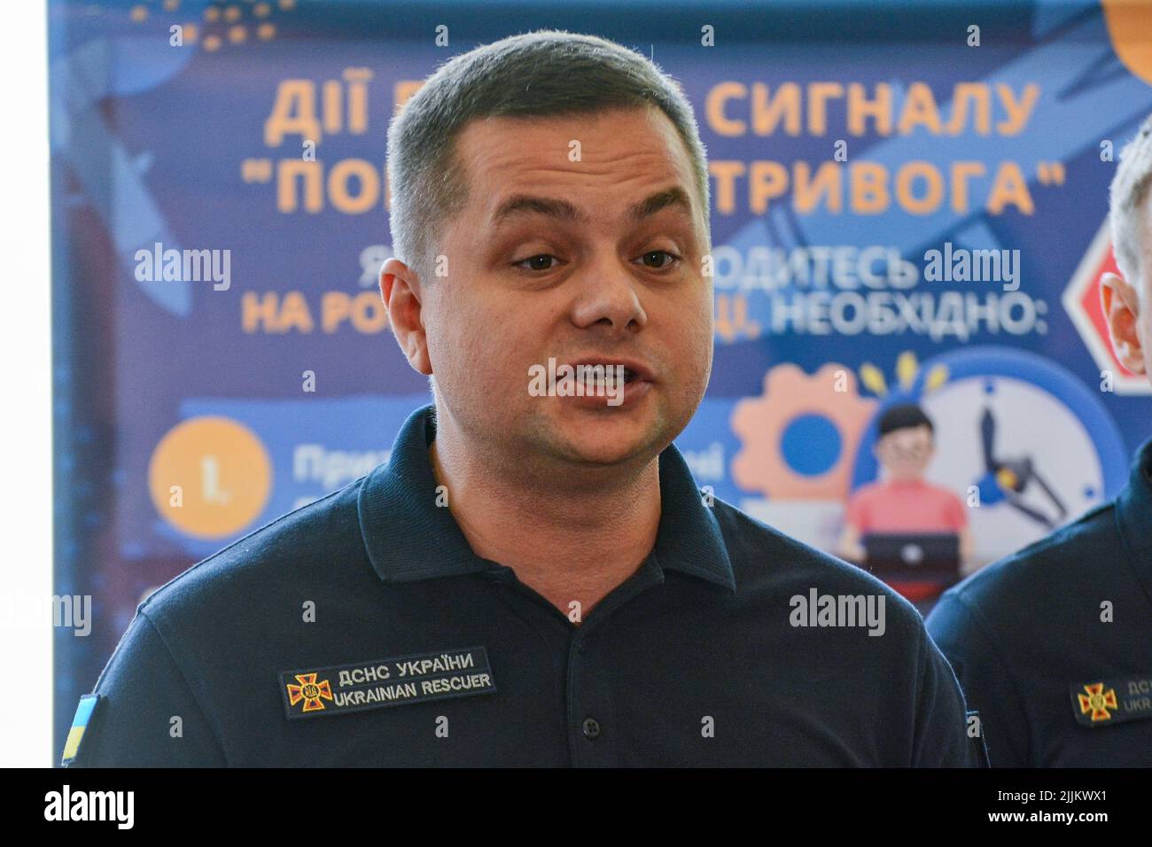 The head of the Emergency Prevention Department Oleksandr Chekrygin ...
