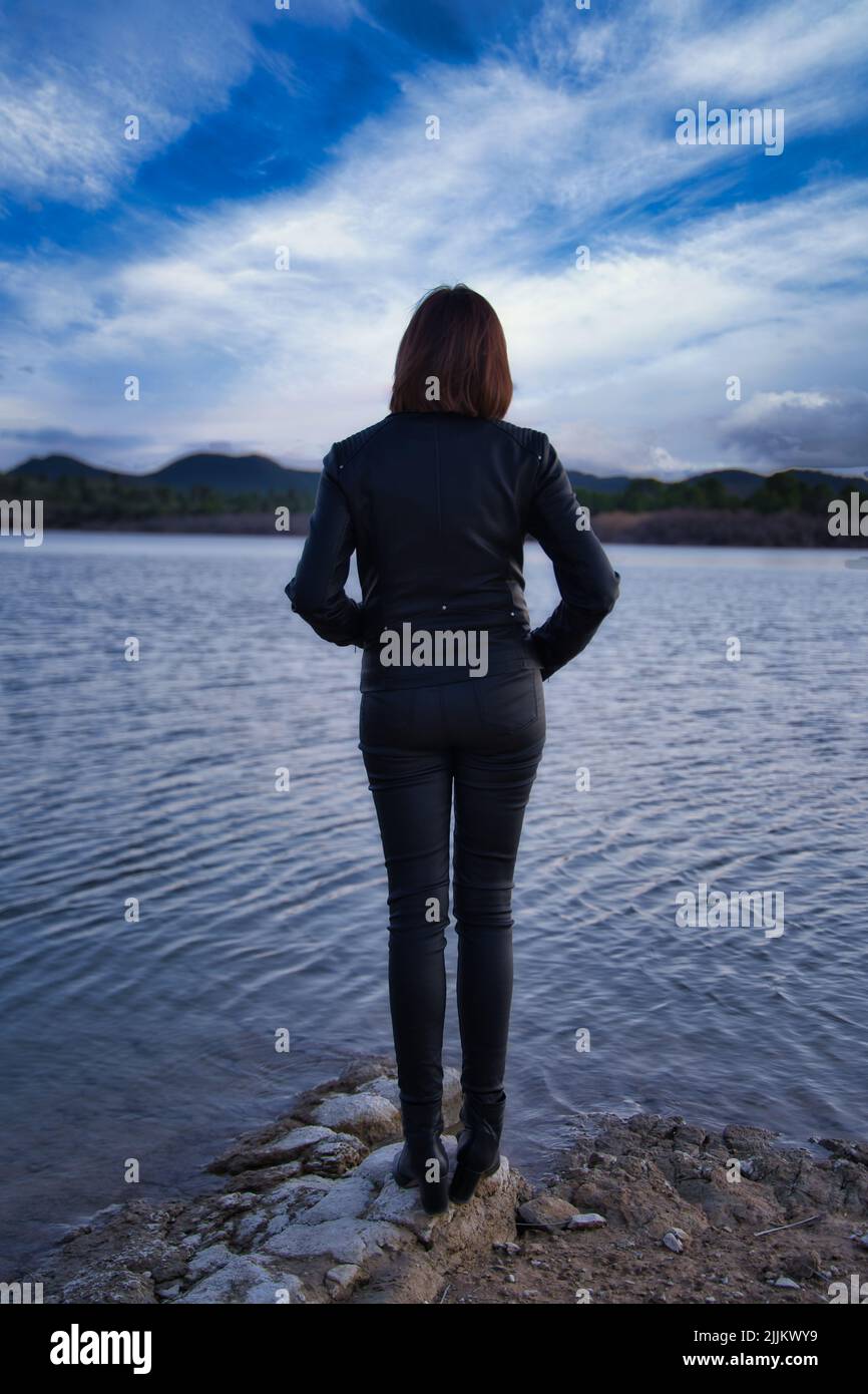 Back view female on hi-res stock photography and images - Alamy