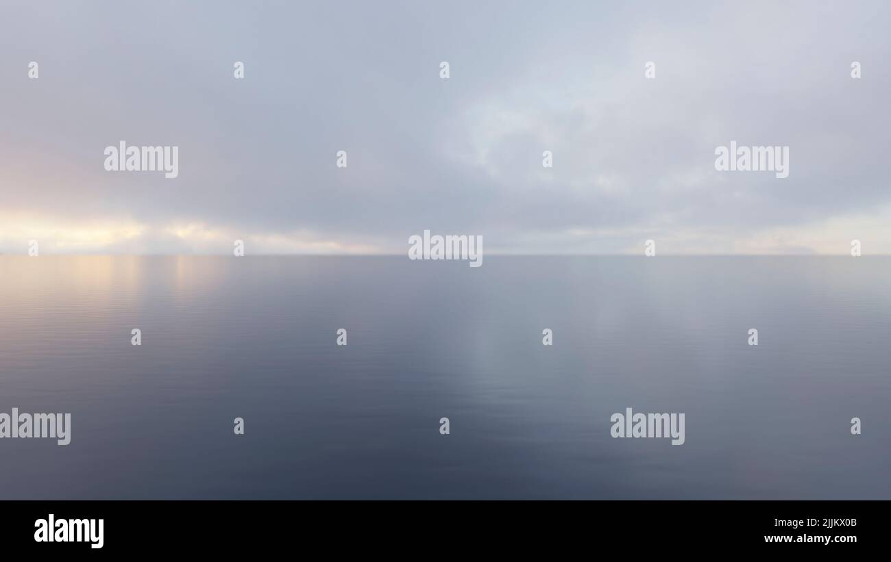 sky and water reflection rain clouds evening over water sun rays ...