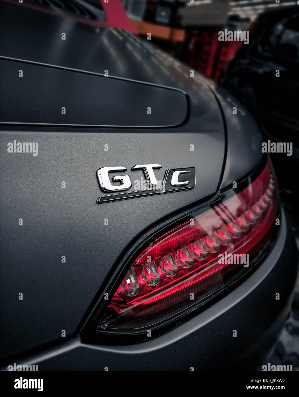 A luxury gray Mercedes Benz AMG GTc Stock Photo - Alamy
