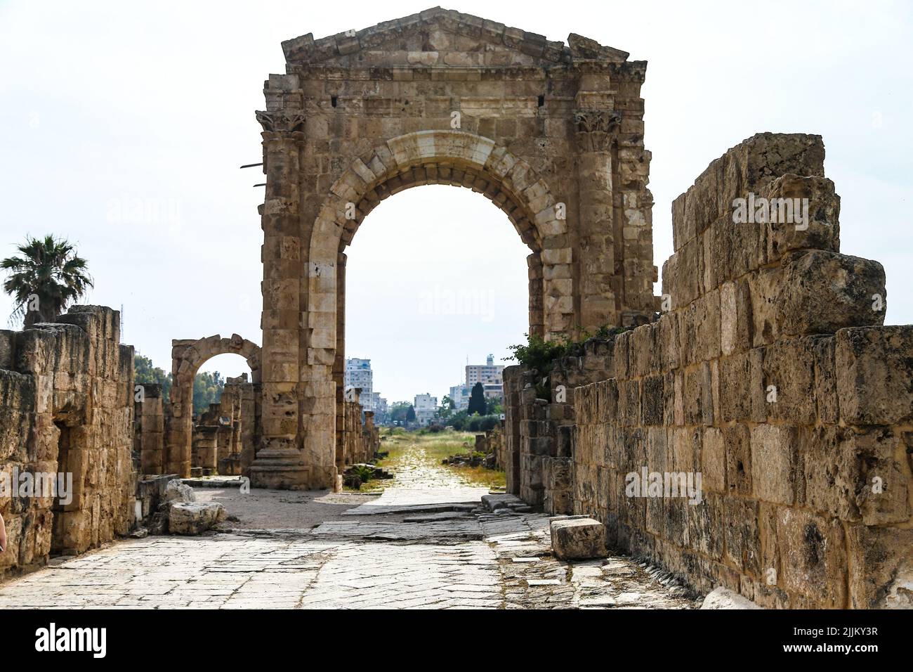 The historic ruins at Tyre, Lebanon Stock Photo - Alamy