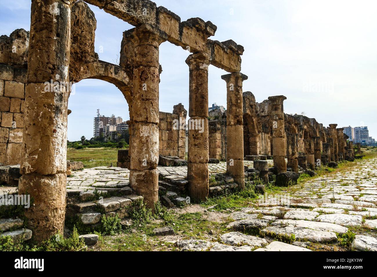 The historic ruins at Tyre, Lebanon Stock Photo - Alamy