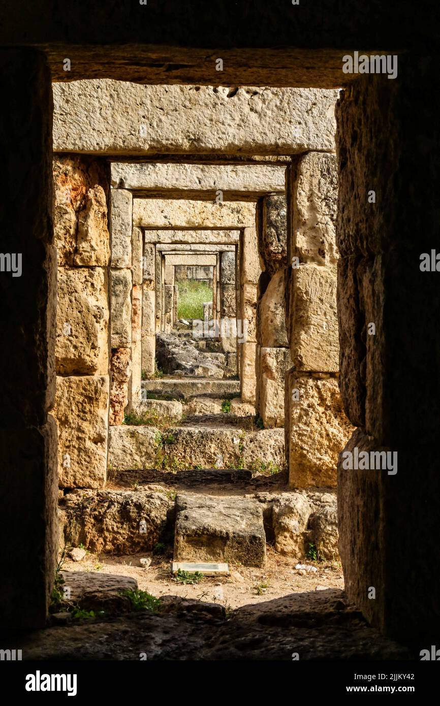 The historic ruins at Tyre, Lebanon Stock Photo - Alamy