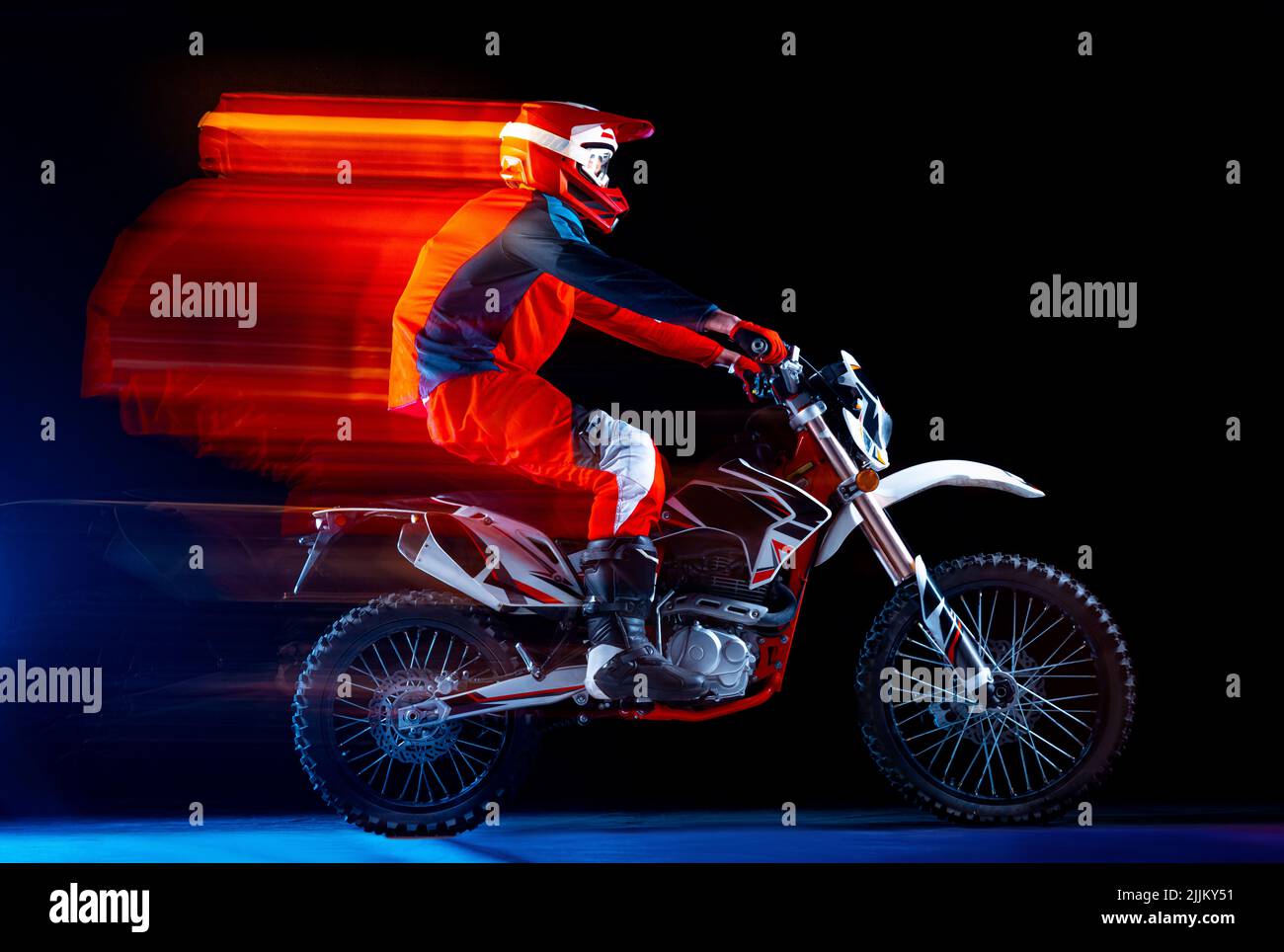 Biker standing at back wheel hi-res stock photography and images - Alamy