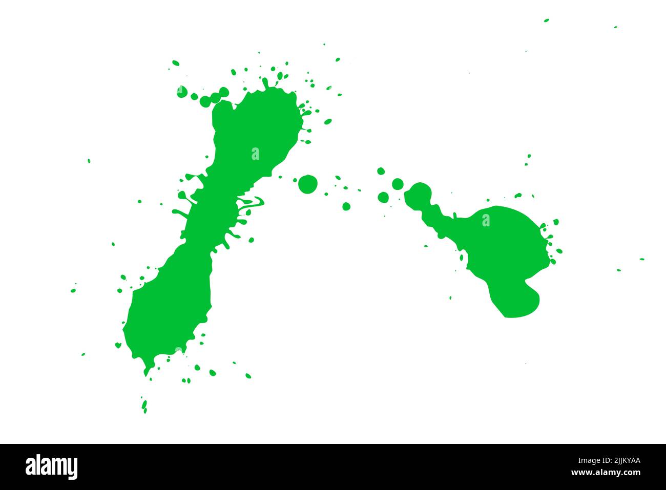 A white background with green splotches of ink for wallpapers Stock ...