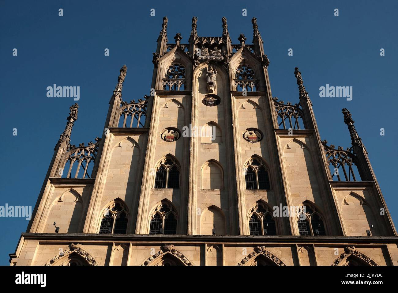 A low angle shot of a Gothic architecture building Stock Photo - Alamy