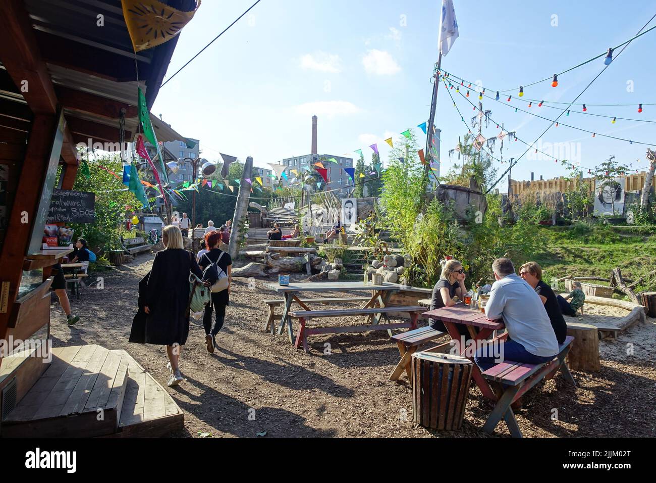 Berlin, Holzmarkt, Open-Air-Eventzone Stock Photo - Alamy