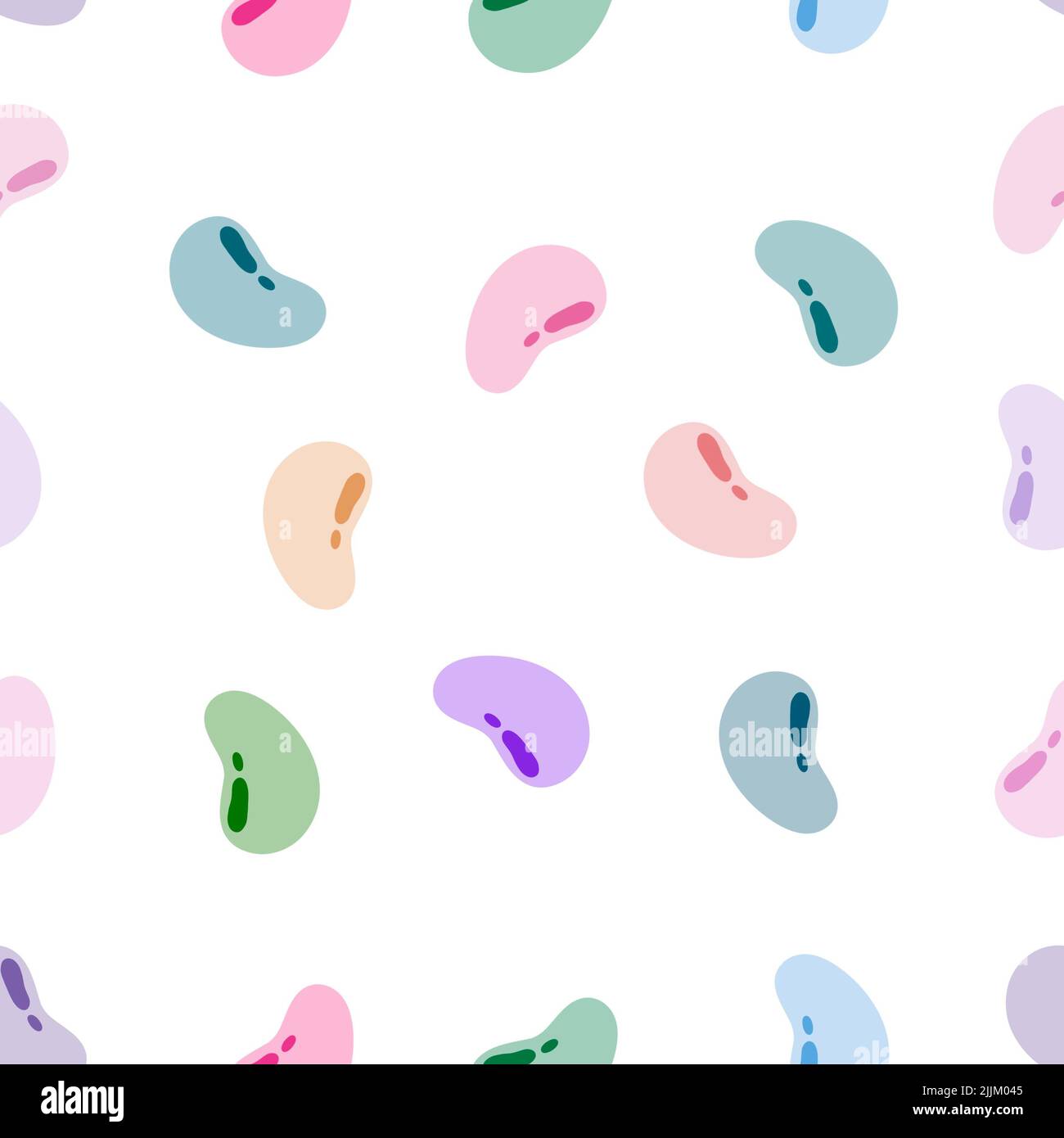 Summer cartoon seamless color beans pattern for notebooks and wrapping ...