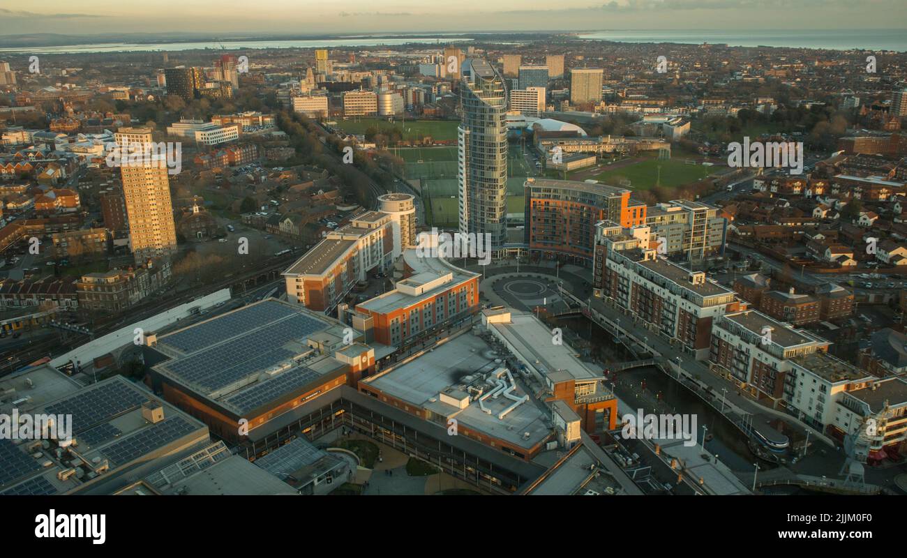 View of Portsmouth, UK from the Spinnaker Tower Stock Photo - Alamy