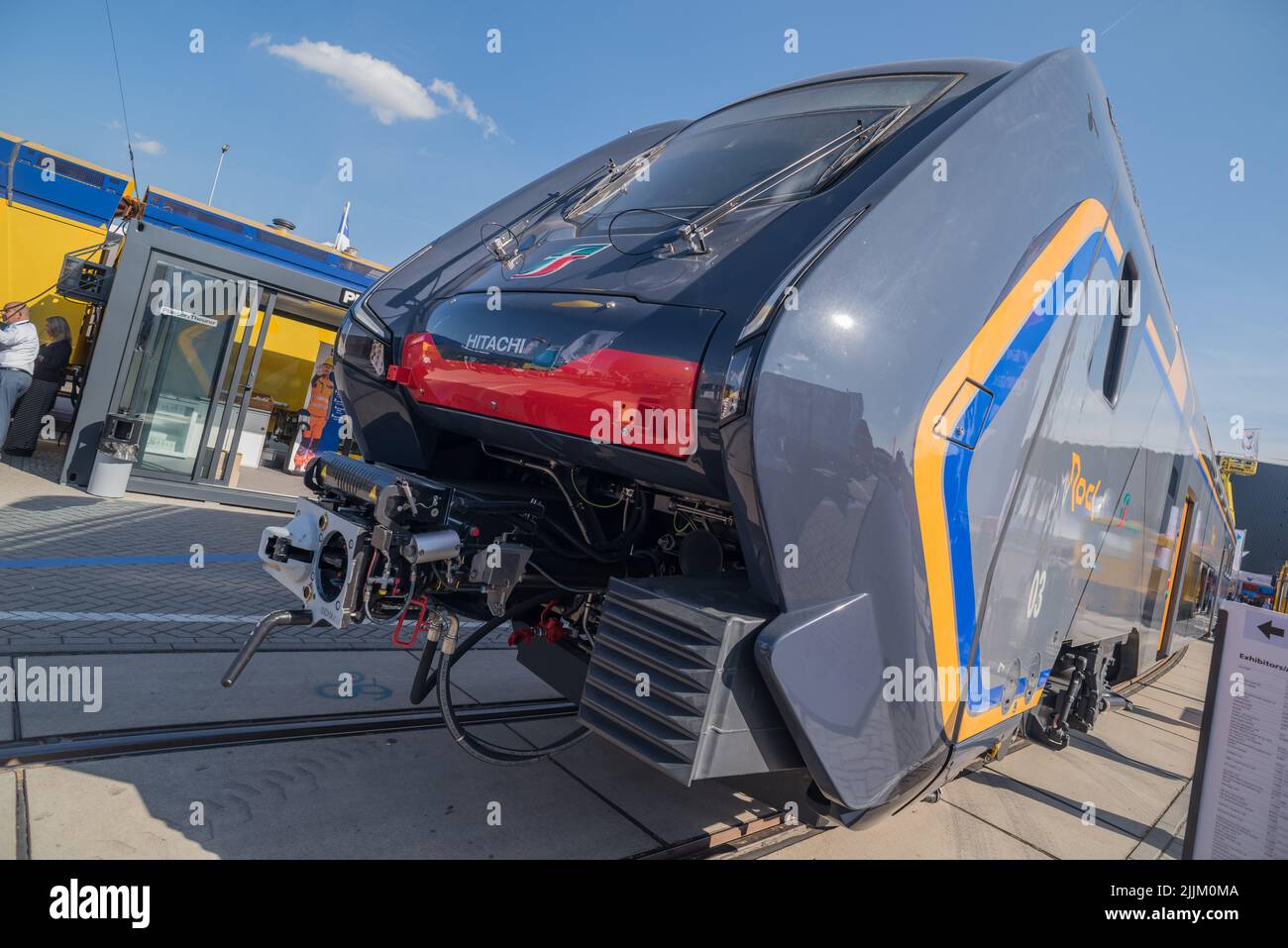 Berlin, Verkehrsmesse Innotrans, Trenitalia Hitachi Rock Stock Photo ...