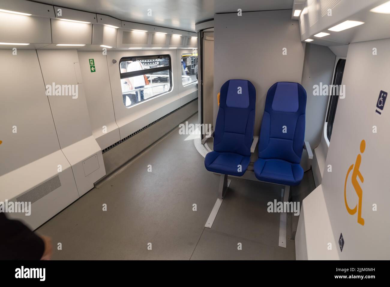 Berlin, Verkehrsmesse Innotrans, Trenitalia Hitachi Rock Stock Photo ...