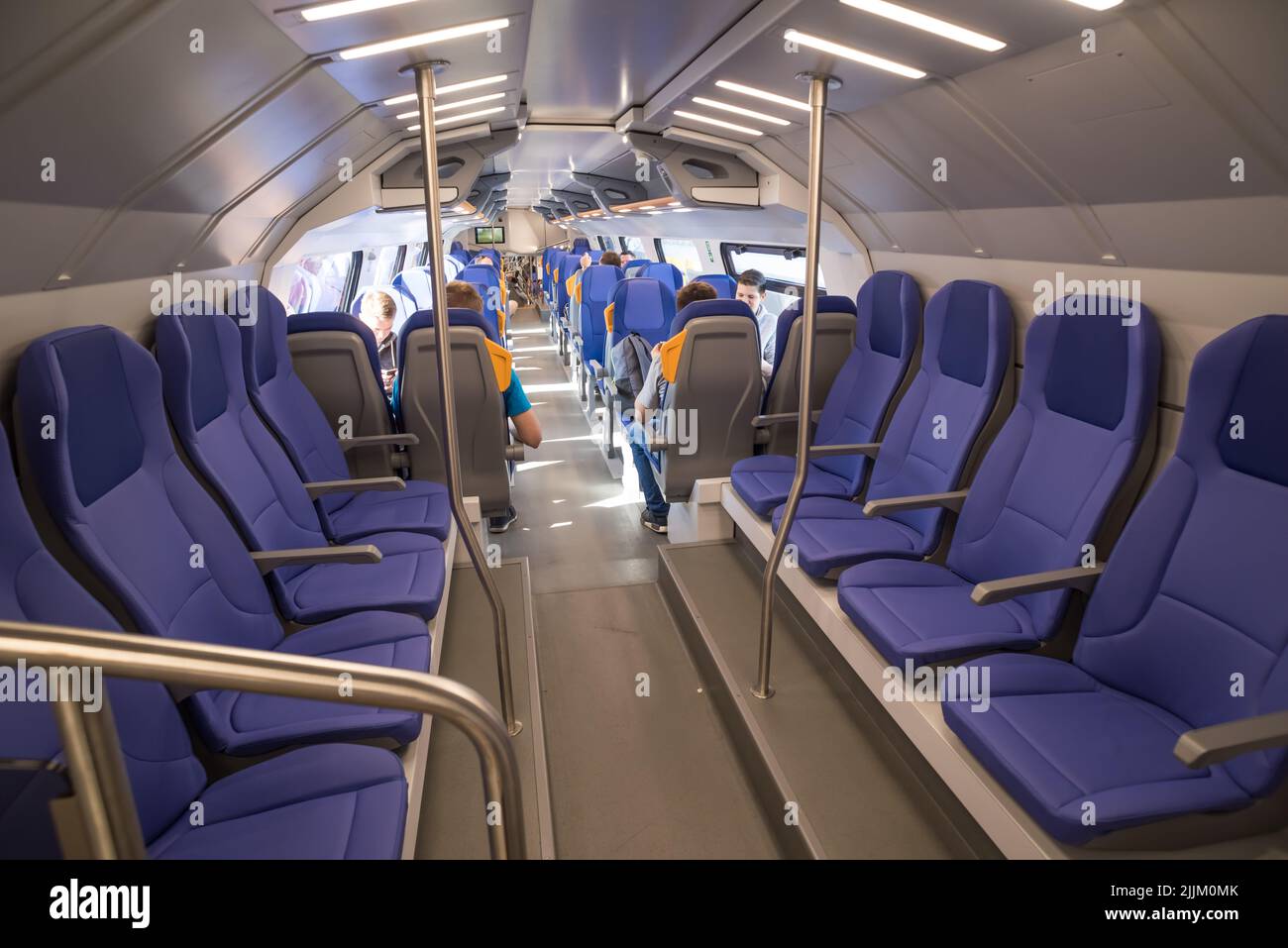 Berlin, Verkehrsmesse Innotrans, Trenitalia Hitachi Rock Stock Photo ...