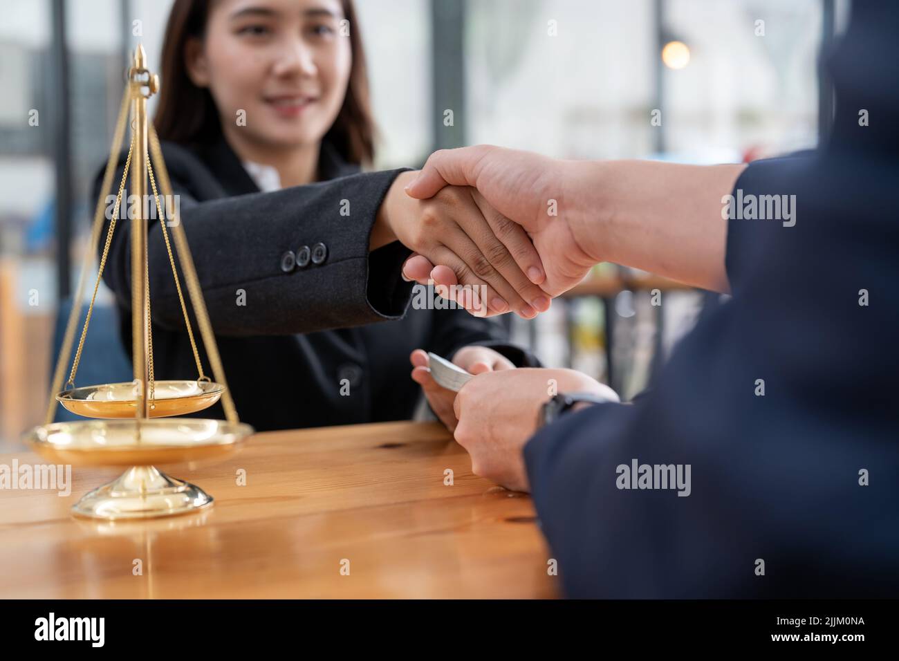Lawyer handshake client hi-res stock photography and images - Alamy