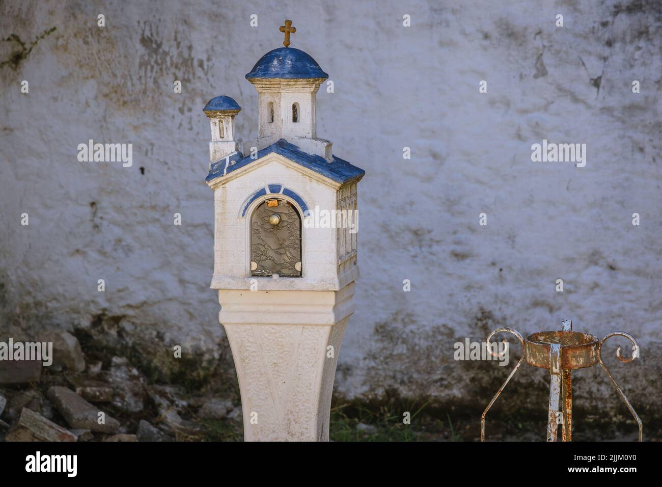 Kandylakia shrine in Saint Euphemia Monastery in Corfu city, one of the ...