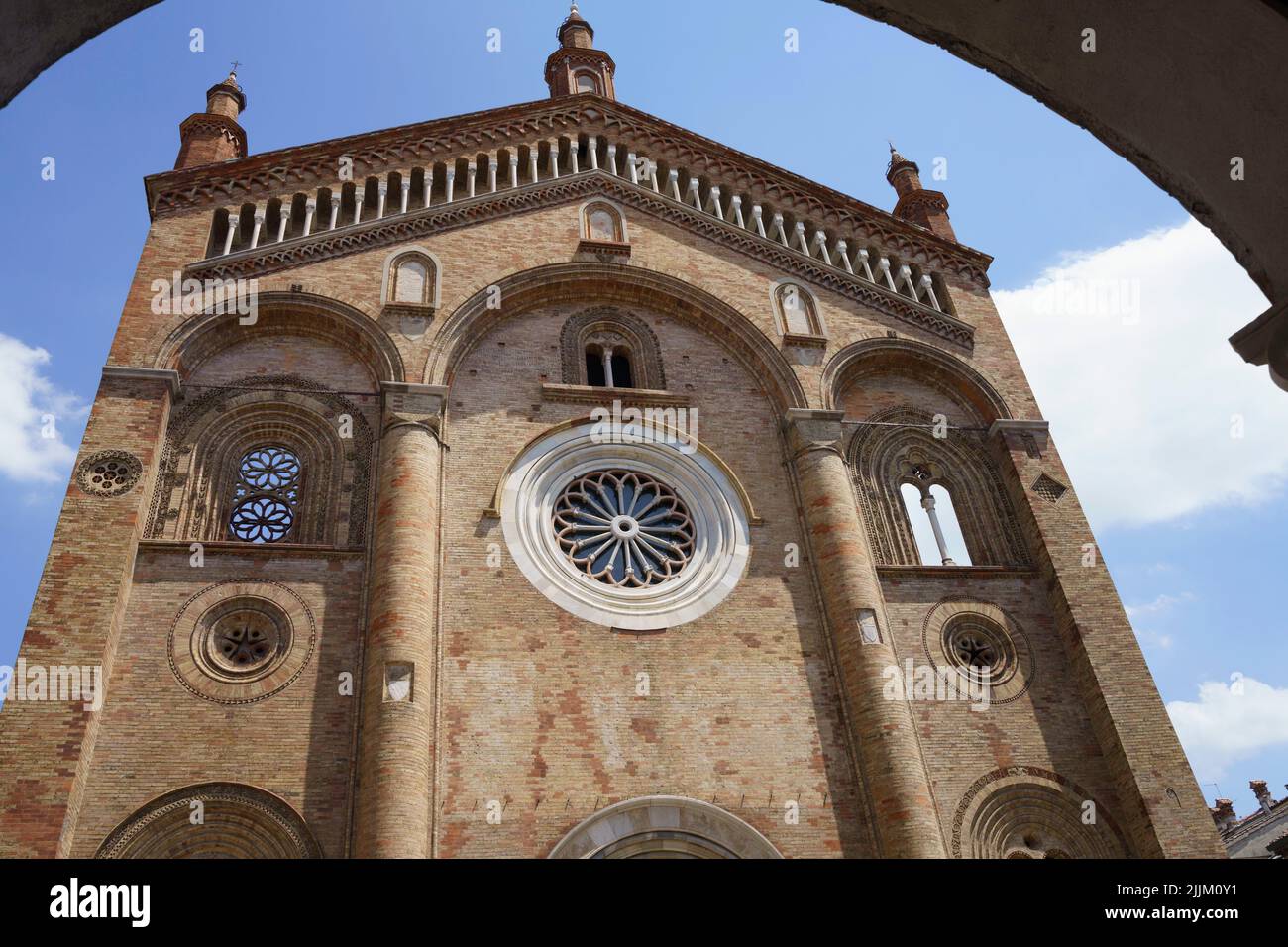 Crema, Cremona province, Lombardy, Italy: exterior of the medieval ...