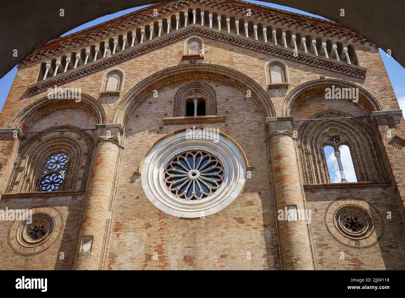 Crema, Cremona province, Lombardy, Italy: exterior of the medieval ...