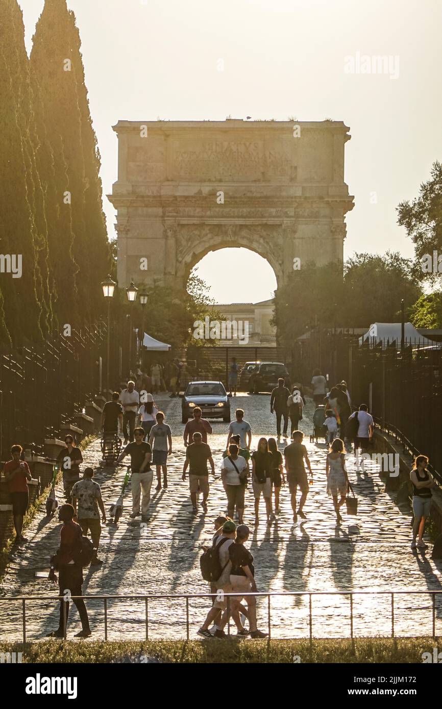 Rom, Forum Romanum, Via Sacra und Titusbogen // Rome, Forum Romanum ...