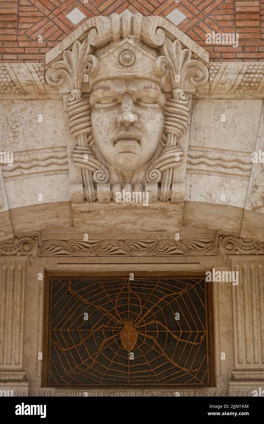 Rom, Quartiere Coppede, Piazza Mincio, Palazzo del Ragno (Palast der ...