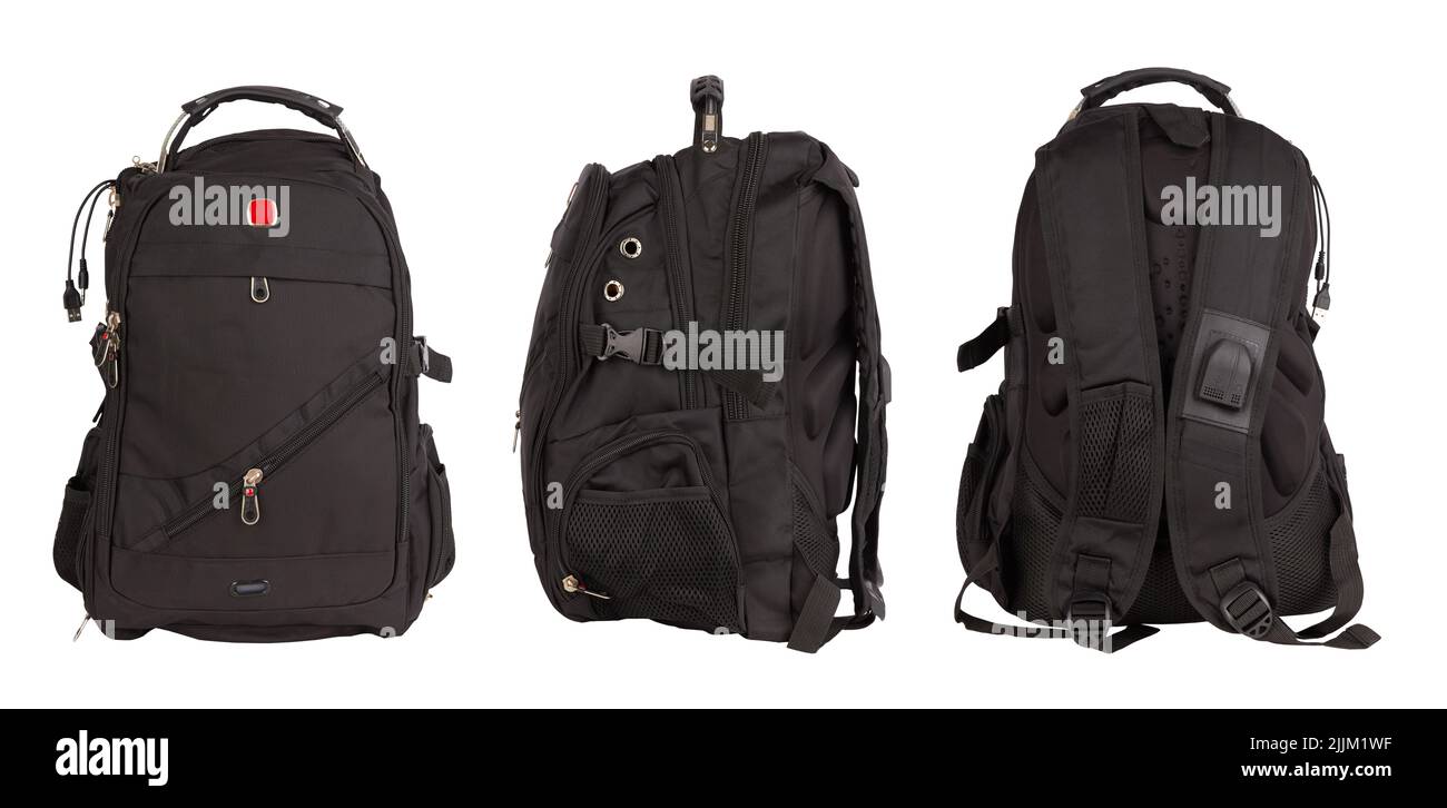 Big backpack for travel isolate on a white background Stock Photo - Alamy