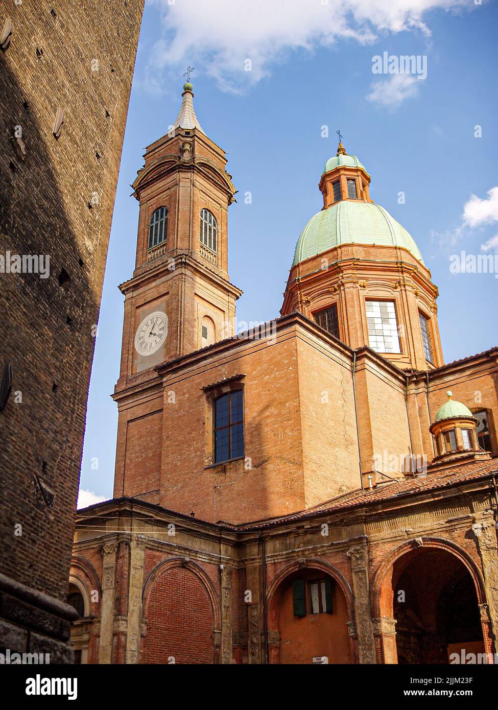 A low angle shot of the exterior of Saints Bartholomew church Stock ...