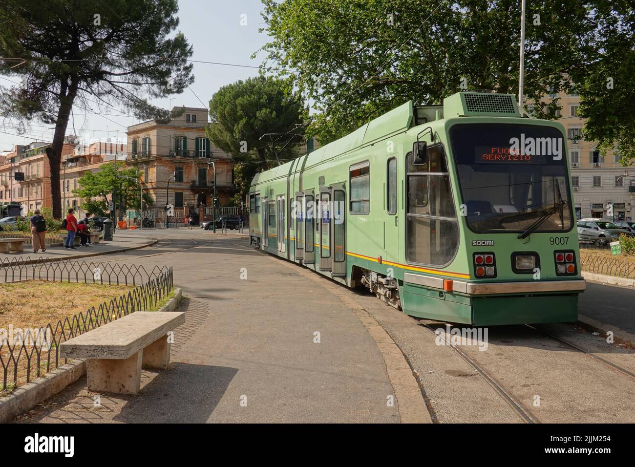Rom, Straßenbahn, Haltestelle Porte Maggiore // Rome, Tramway, Porte ...