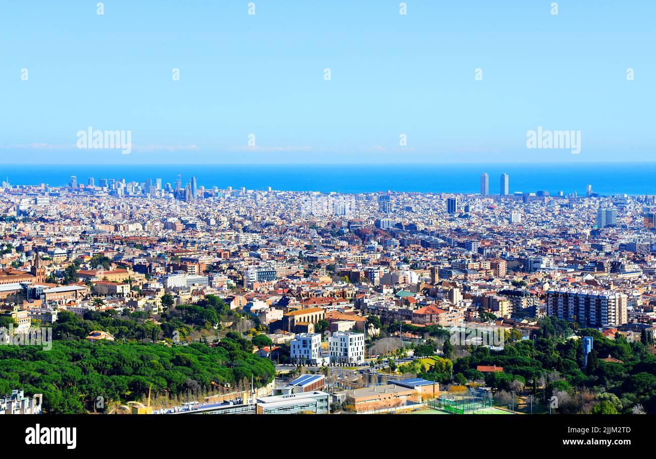 Drone of barcelona hi-res stock photography and images - Alamy