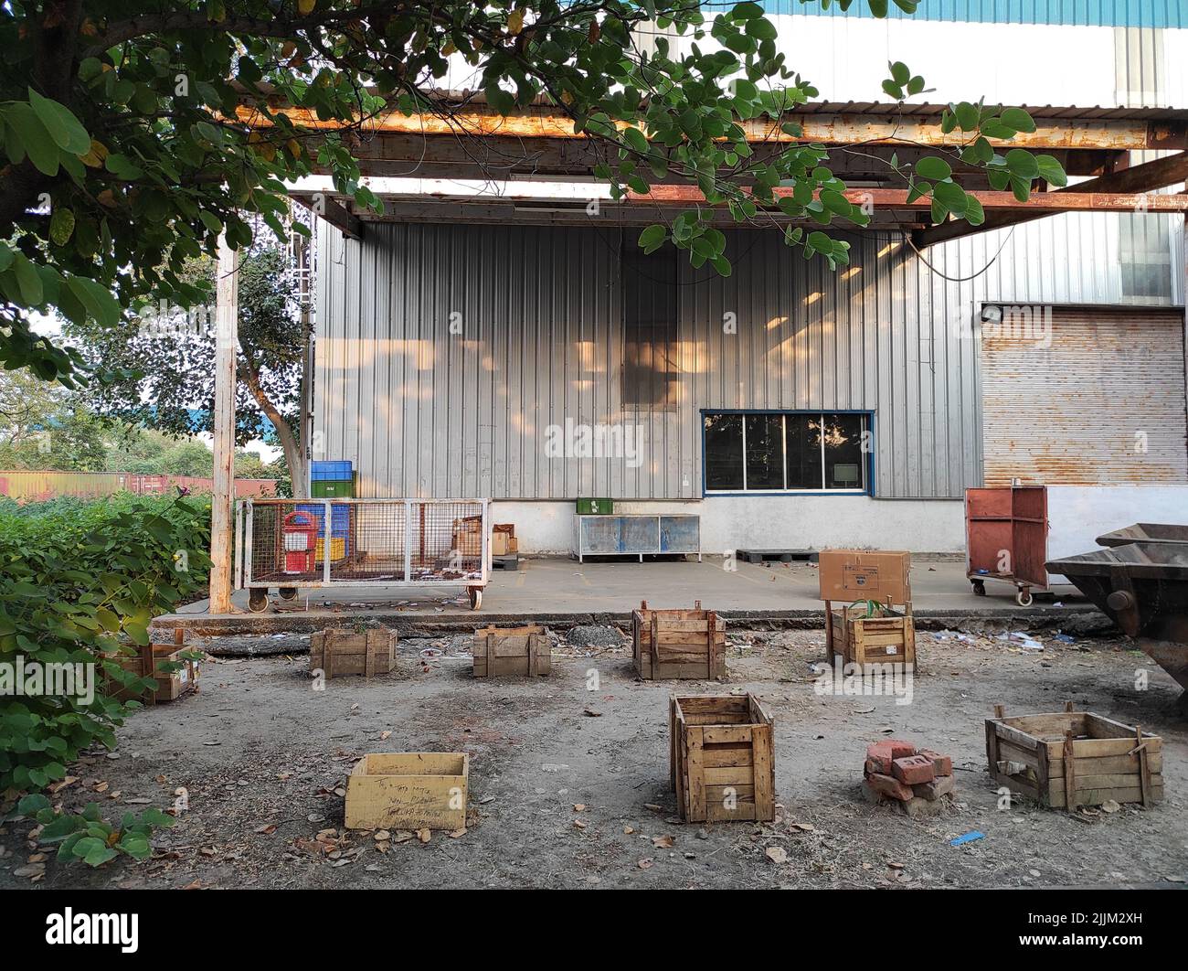 Indian Gujarat Sanand GIDC Automobile Factory Materials Part Stock ...