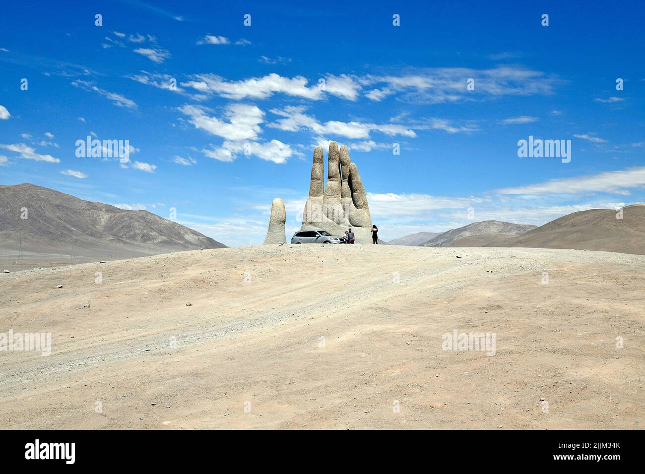 A beautiful view of a Hand of the Desert in the Atacama Desert, Chile ...