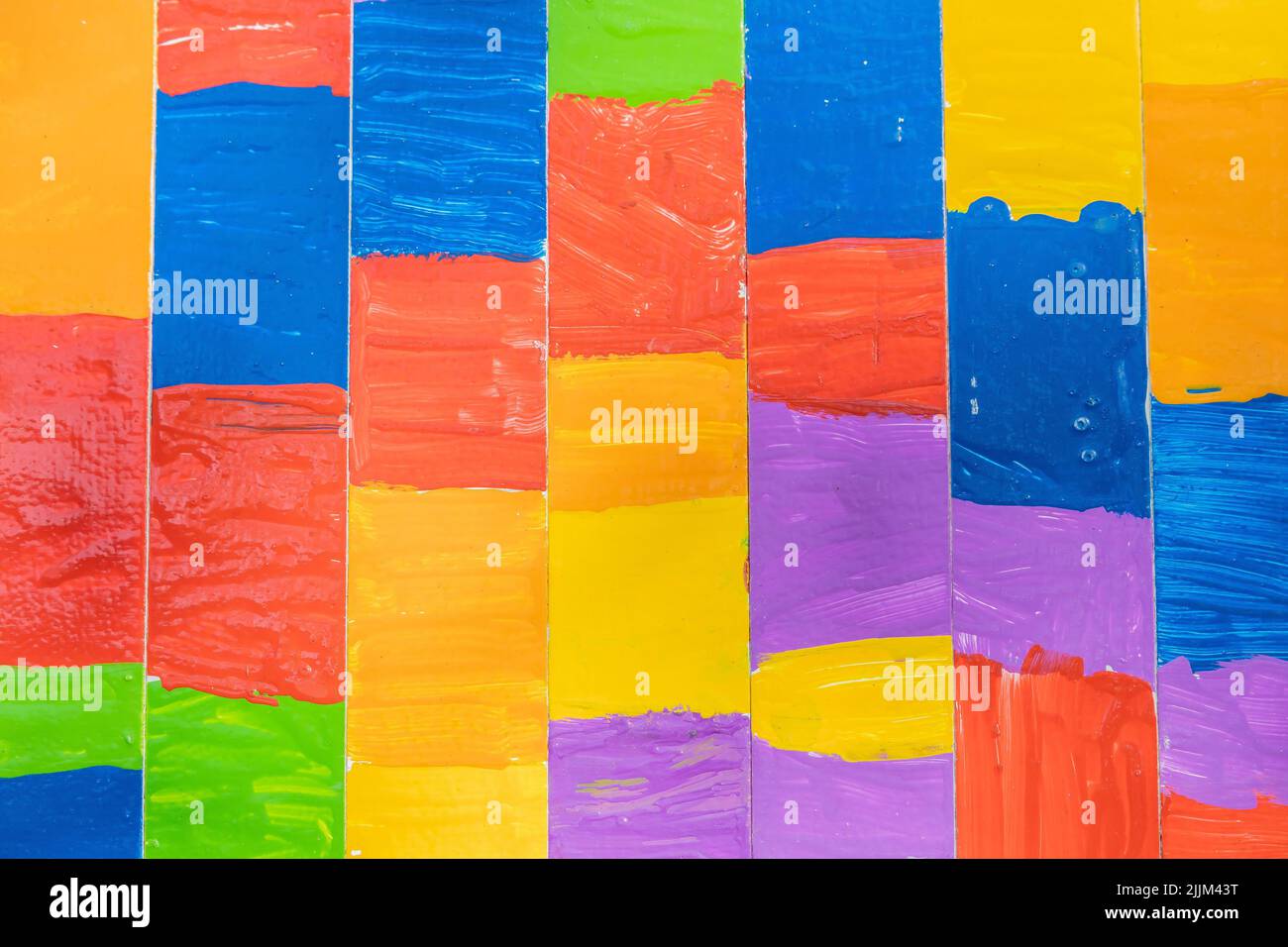 A closeup of a color board in an elementary school Stock Photo - Alamy
