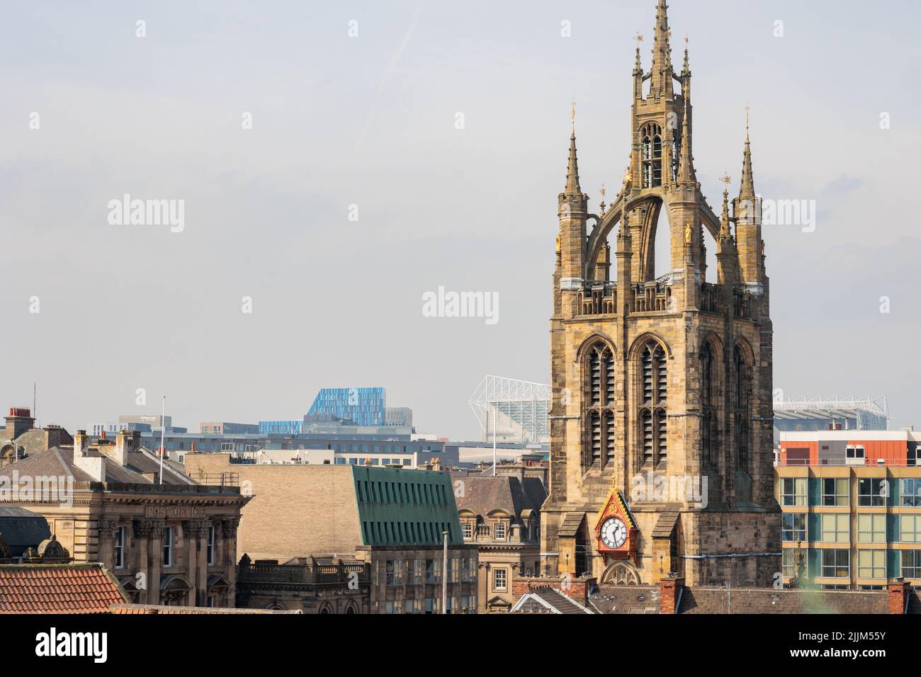 Newcastle upon Tyne England: April 2022: Newcastle city skyline view ...