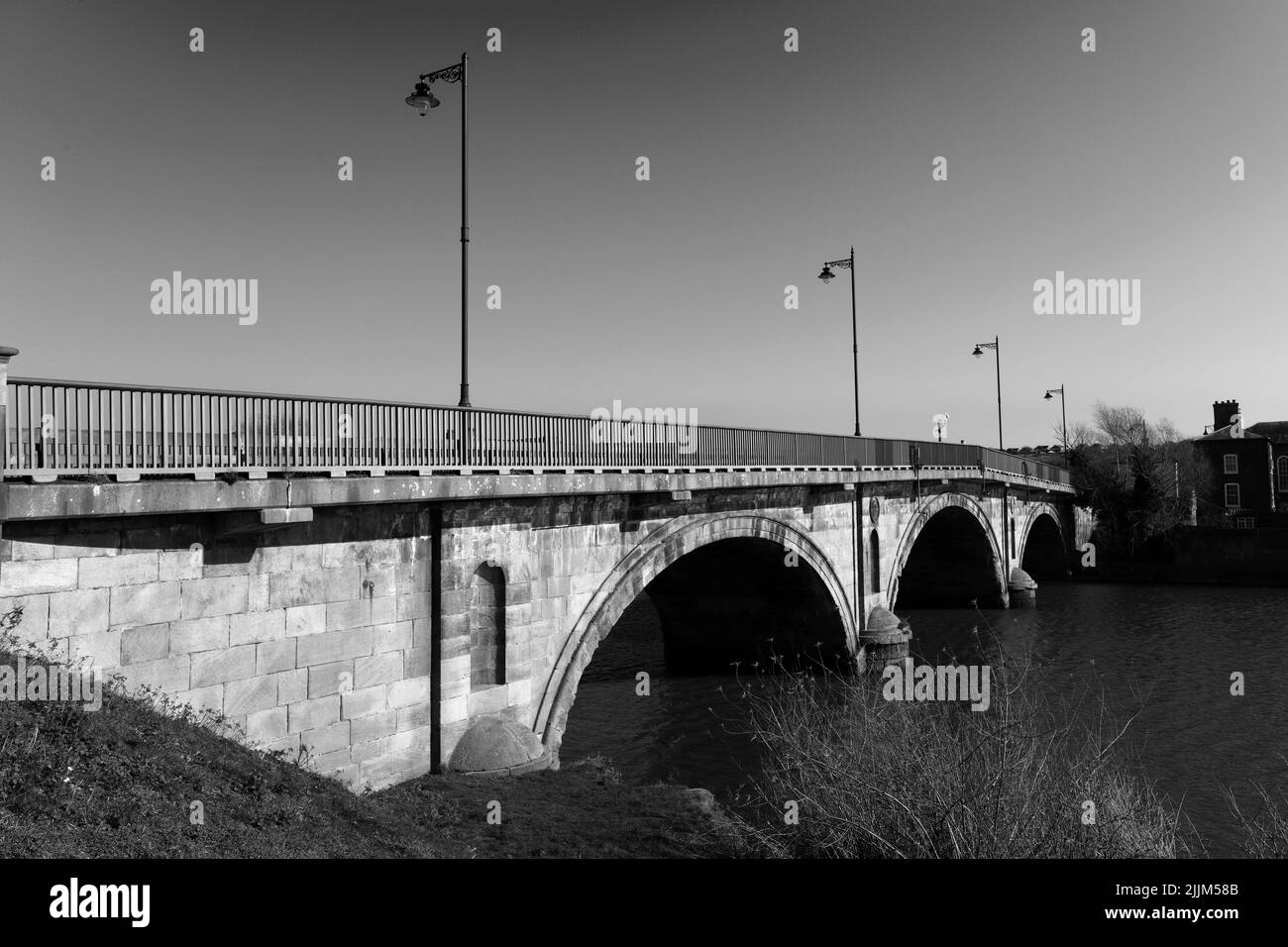 The Trent bridge over the river Trent, Gainsborough town, Lincolnshire ...