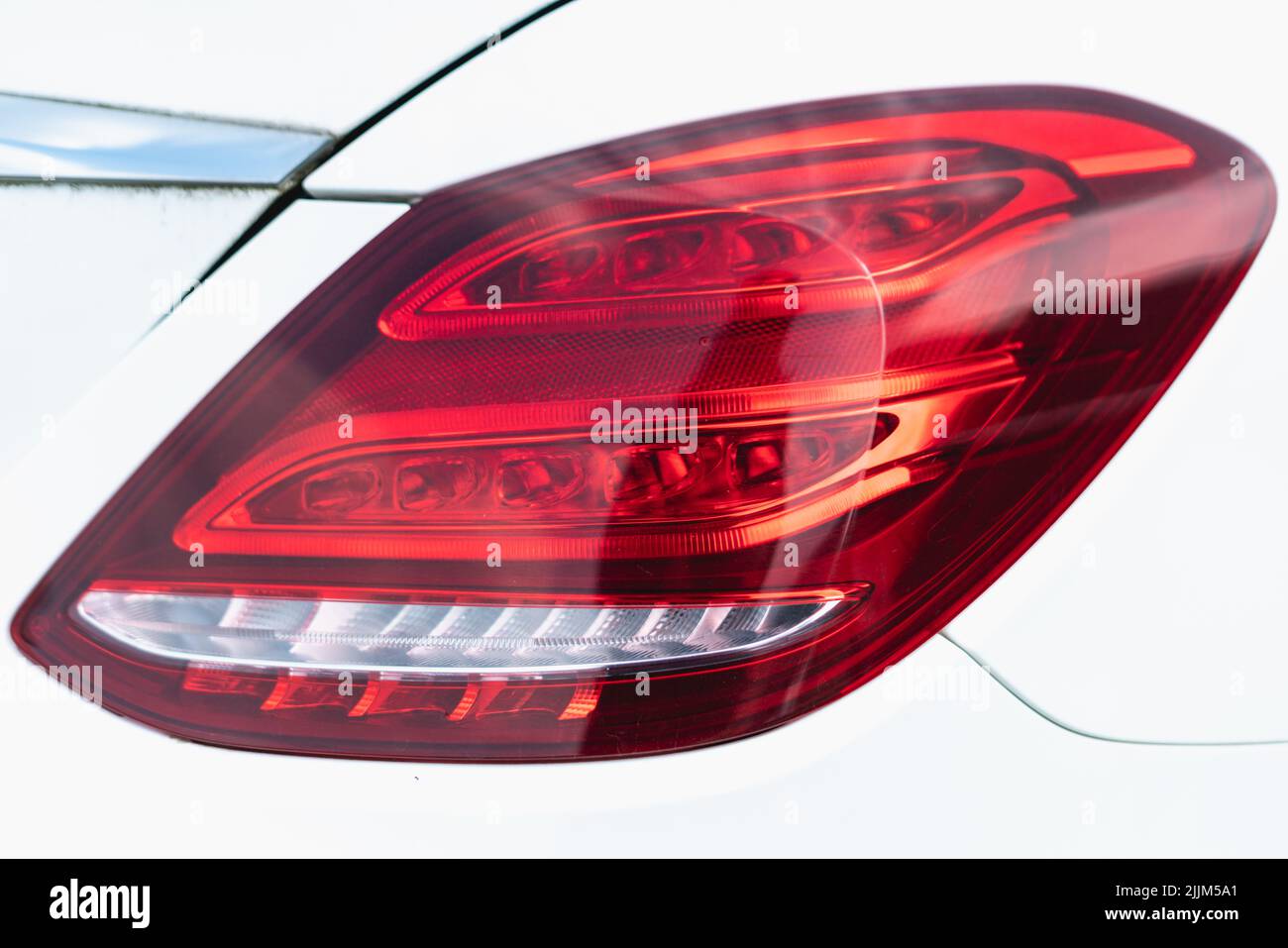 White vehicle taillight hi-res stock photography and images - Alamy