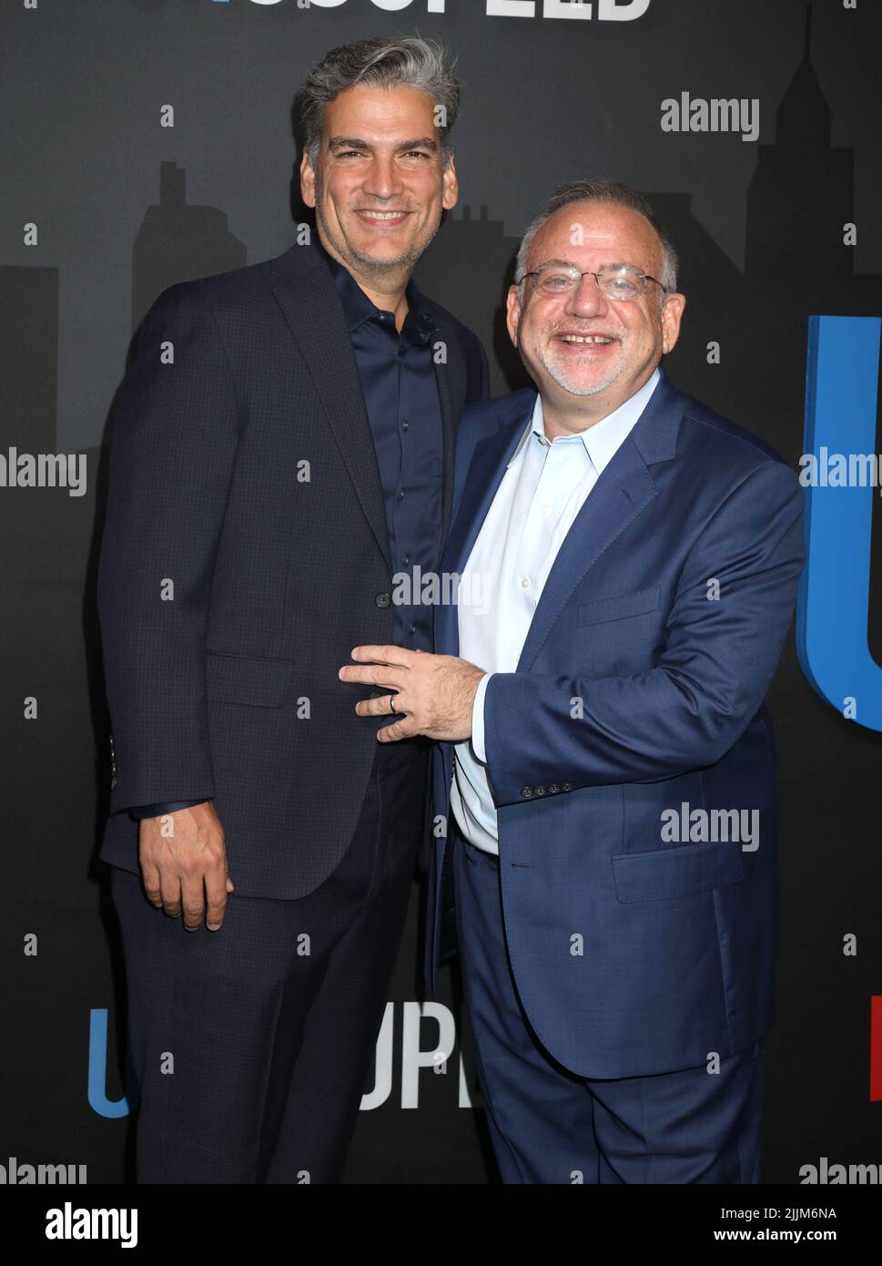 July 26, 2022, New York, New York, USA: LOUIS MIRABAL and MARC SHAIMAN ...