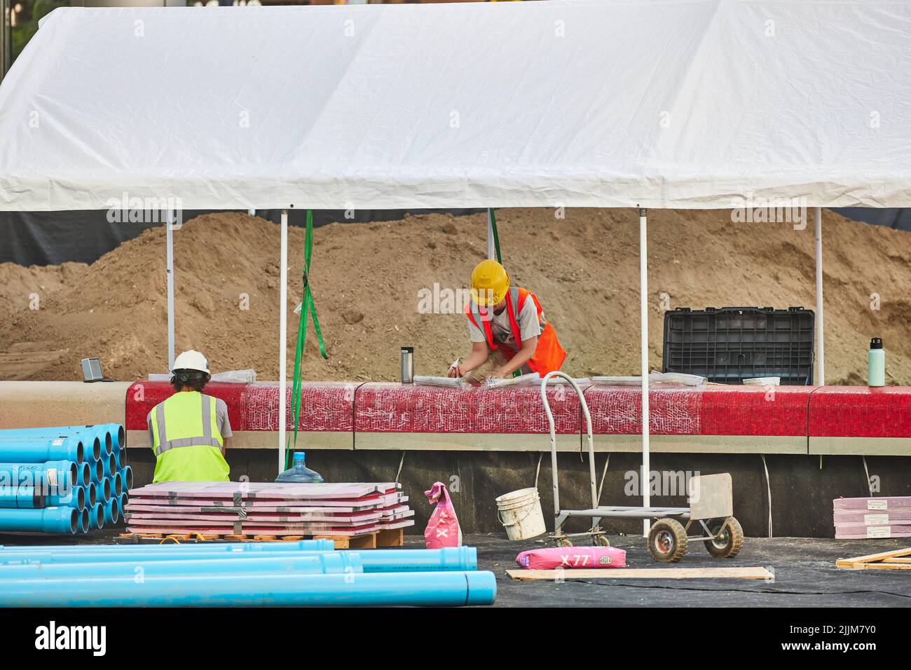 Love Park Toronto under construction Stock Photo - Alamy
