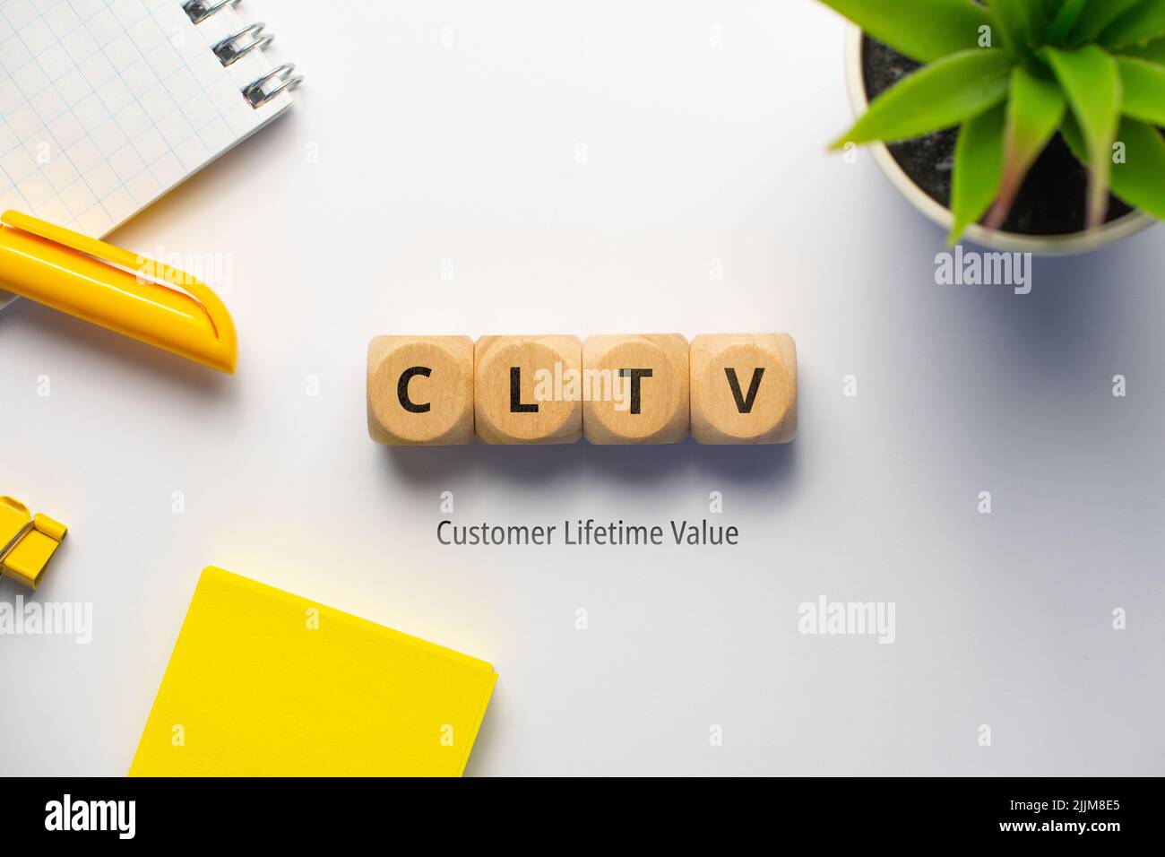 Concept business marketing acronym CLTV or Customer Lifetime Value ...