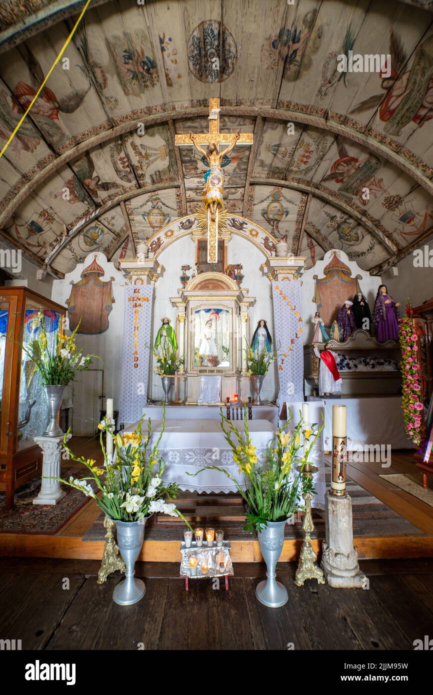 A vertical shot of the inside of a temple Stock Photo - Alamy