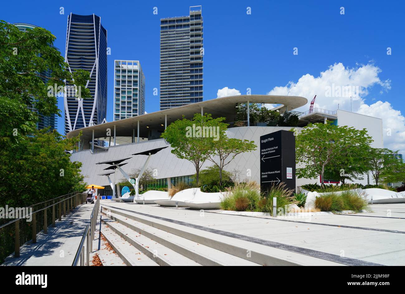 MIAMI, FL -18 MAY 2022- View of the Phillip and Patricia Frost Museum ...