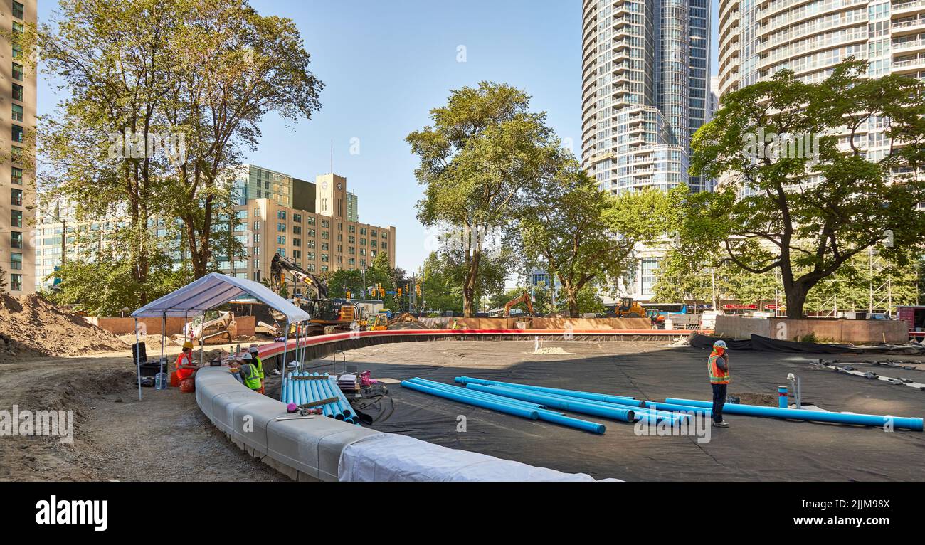 Love Park Toronto under construction Stock Photo - Alamy