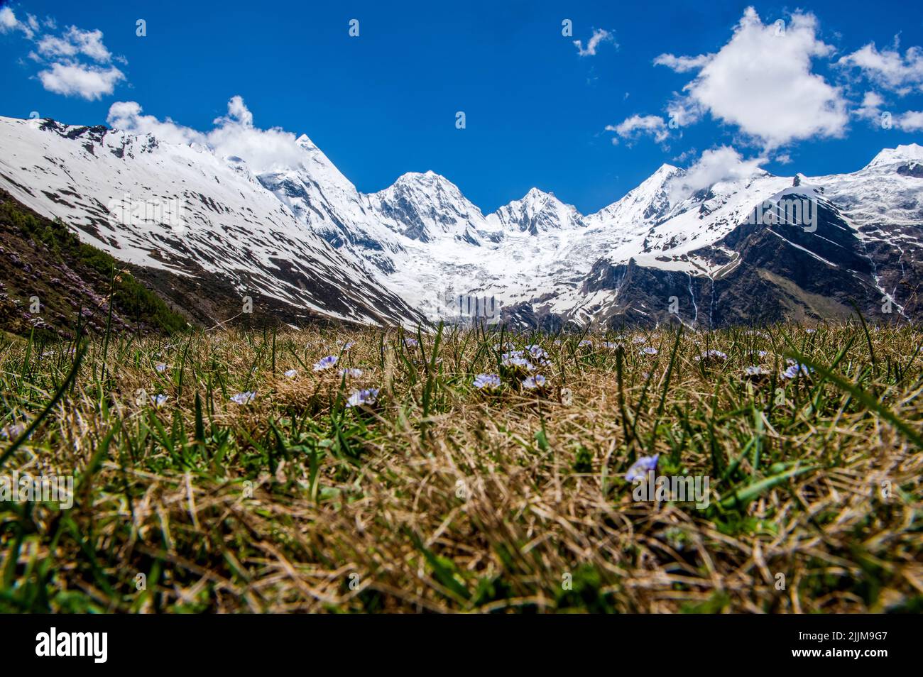 Snowy mountains against background hi-res stock photography and images ...