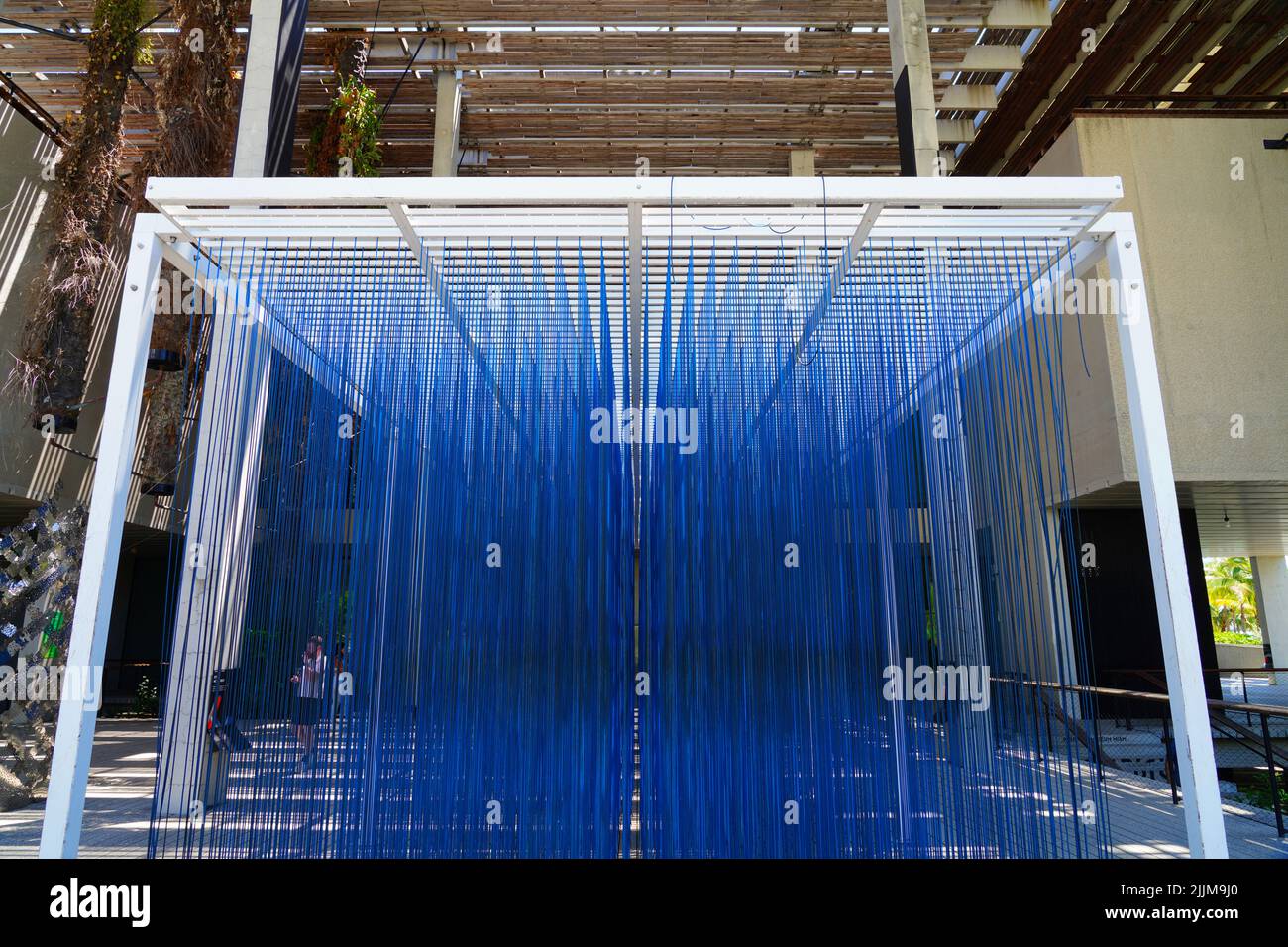 MIAMI, FL -18 MAY 2022- View of the Perez Art Museum Miami (PAMM), a ...