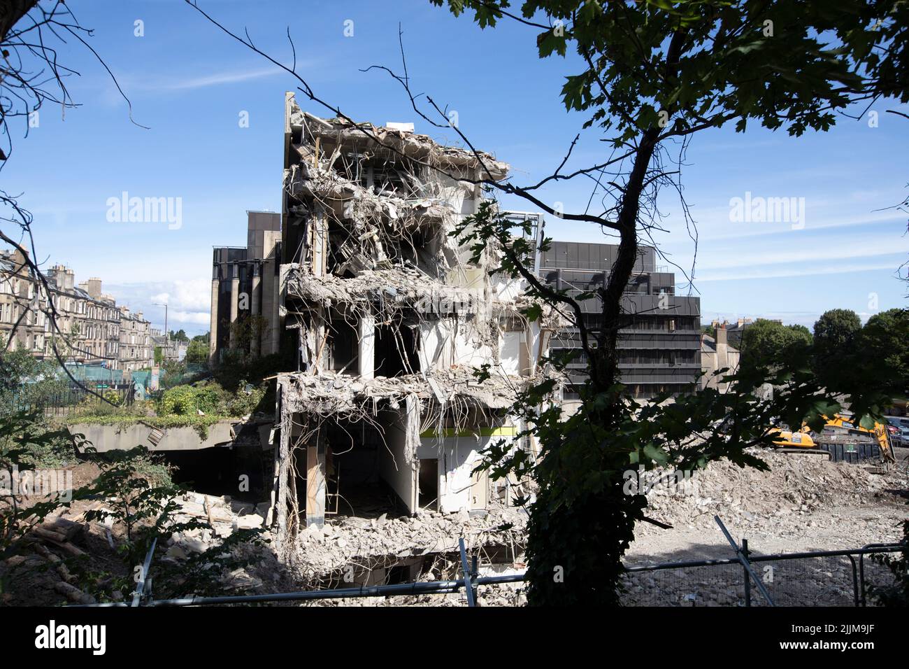 Demolition of the bank in dundas street and fettes row hi-res stock ...