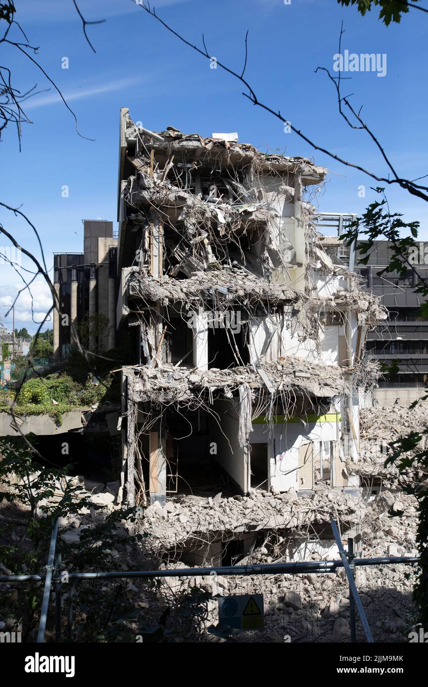 Demolition of the bank in dundas street and fettes row hi-res stock ...