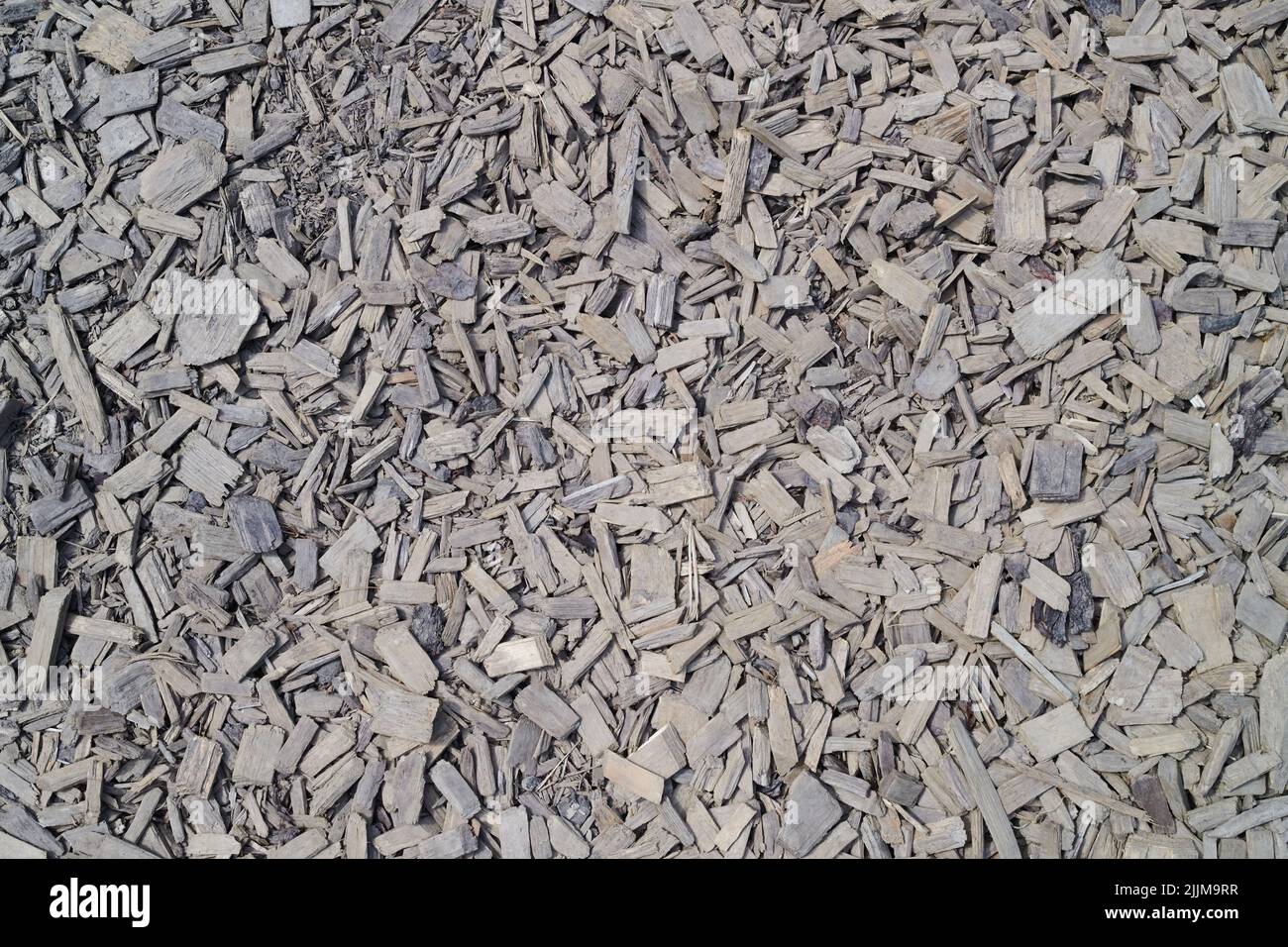 Wooden tree bark on the ground to sustain a mountain path Stock Photo ...